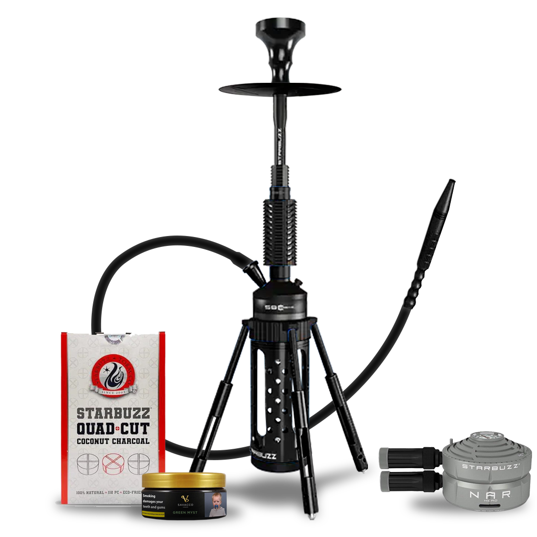 Starbuzz London Shisha Hookah Apple on top Khalil Mamoon E Juice Vape
