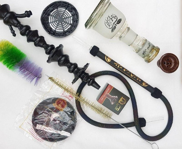 Khalil Mamoon Shareef Hookah Set - Black – Starbuzz London
